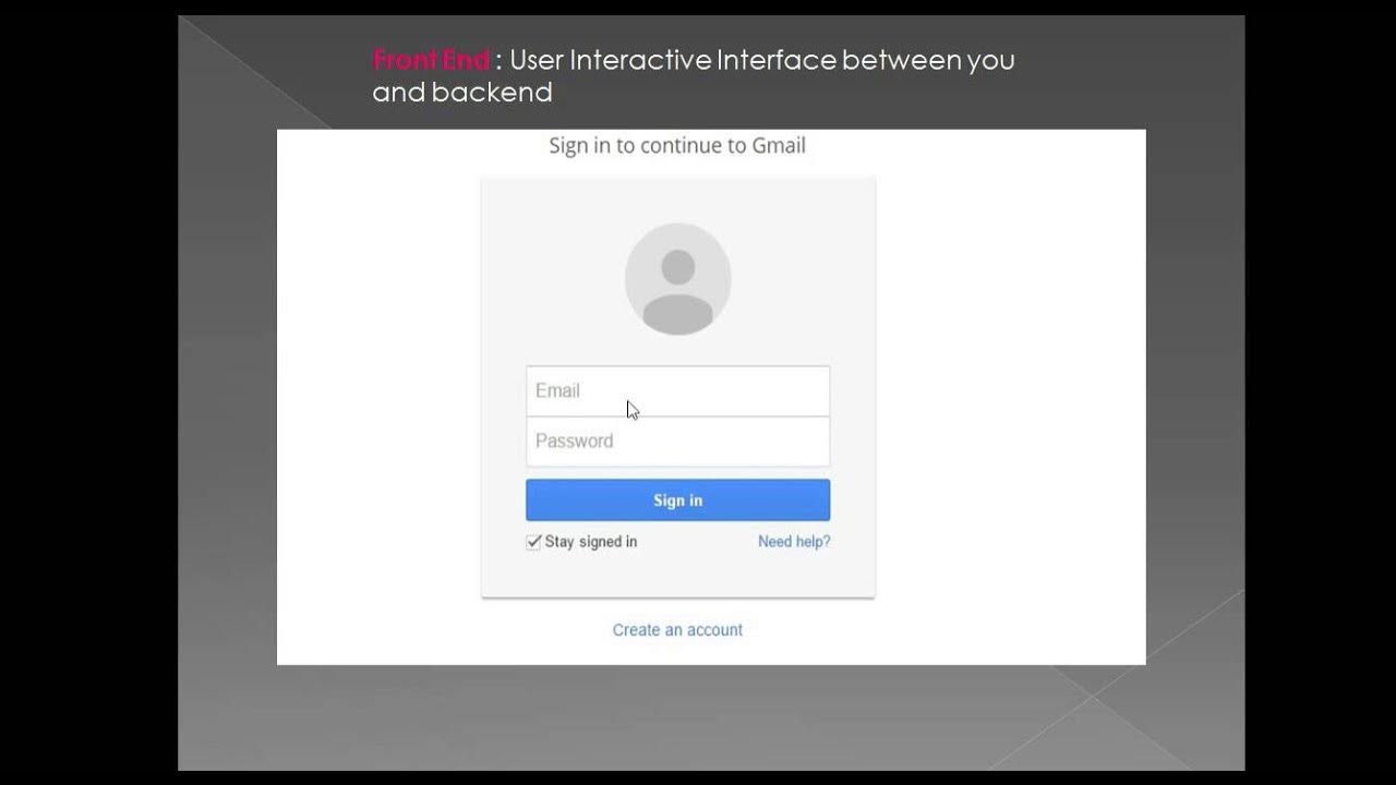Introduction to database, Front end, Back end for beginners - YouTube