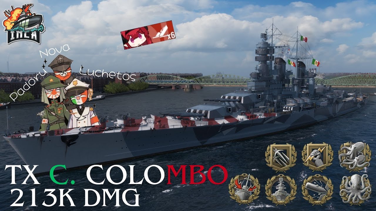 C. COLOMBO [213K DMG] #6kills #wows #worldofwarships # ...
