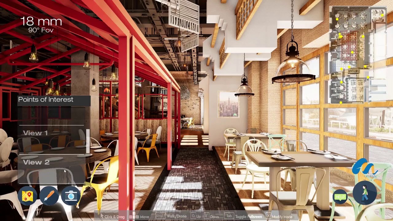 Interactive Virtual Reality | Restaurant | A2 Virtual Reality | A2VR ...