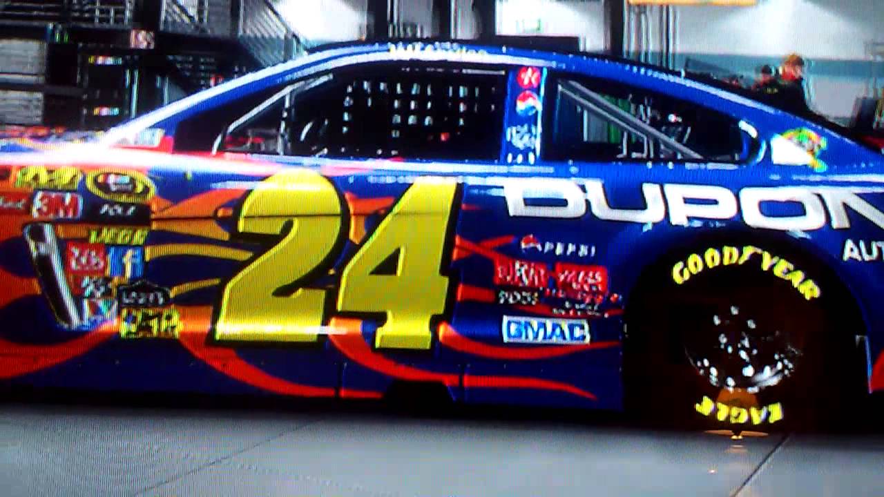 DUPONT flame car nascar 15 - YouTube