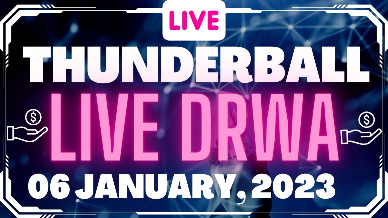 The National Lottery Thunderball Draw Results - From Friday 06 January ...