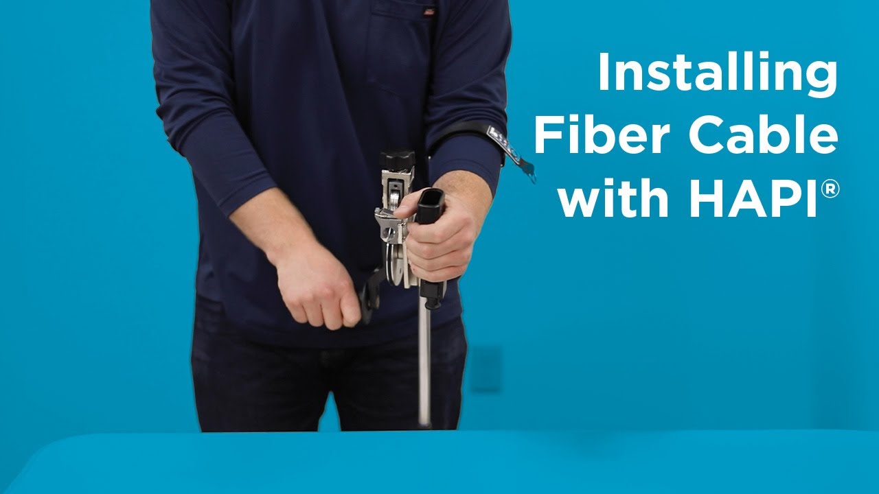Installing Fiber Cable with HAPI® - YouTube