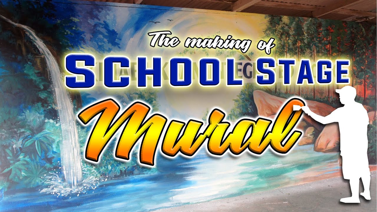 "The Making of Stage Mural at Kinabuksan Integrated School | Awe ...