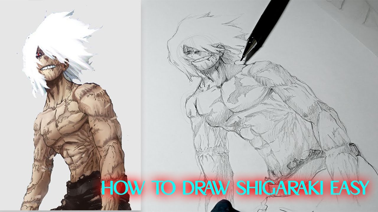 How to Draw Shigaraki easy - YouTube