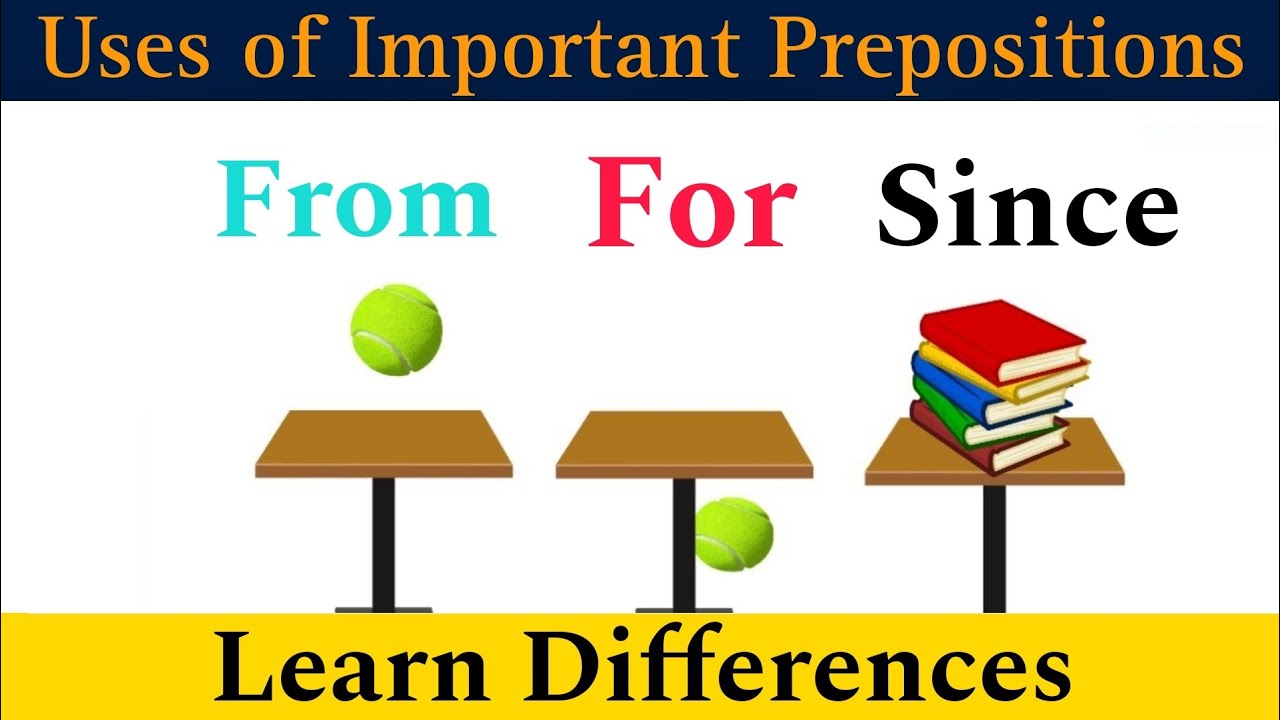 Preposition For, Since and Form | Since and For | Uses of From # ...