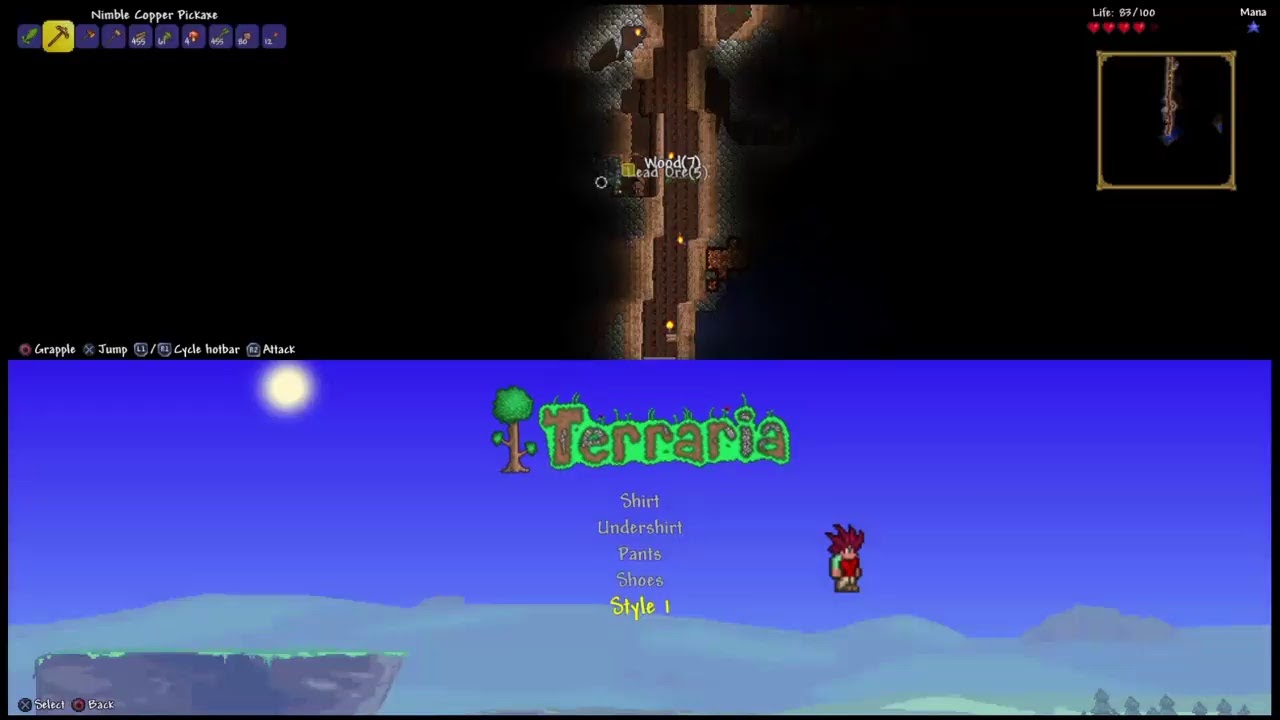 Terraria start from scratch part 1 - YouTube