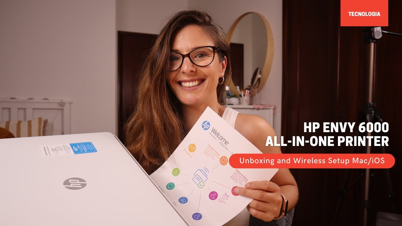 HP Envy 6000 All-in-one Printer Unboxing and Wireless Setup Mac/iOS ...