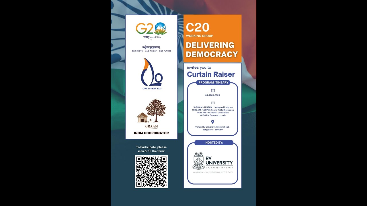 Live | Inauguration -Curtain Raiser C20 Working Group: Delivering ...