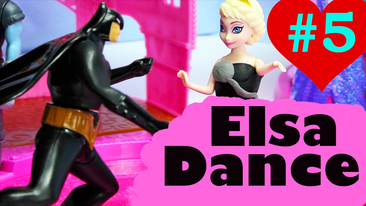 Frozen Elsa Meets Batman Anna and Kristoff Dance Frozen Part 5 Parody ...