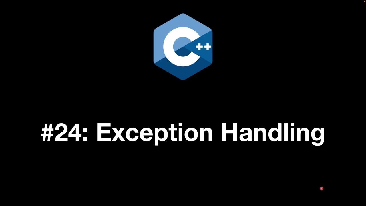 Modern C++ Programming #24: Exception Handling - YouTube