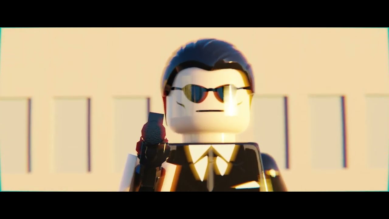 Matrix dodging scene in lego - lego blender animation - YouTube