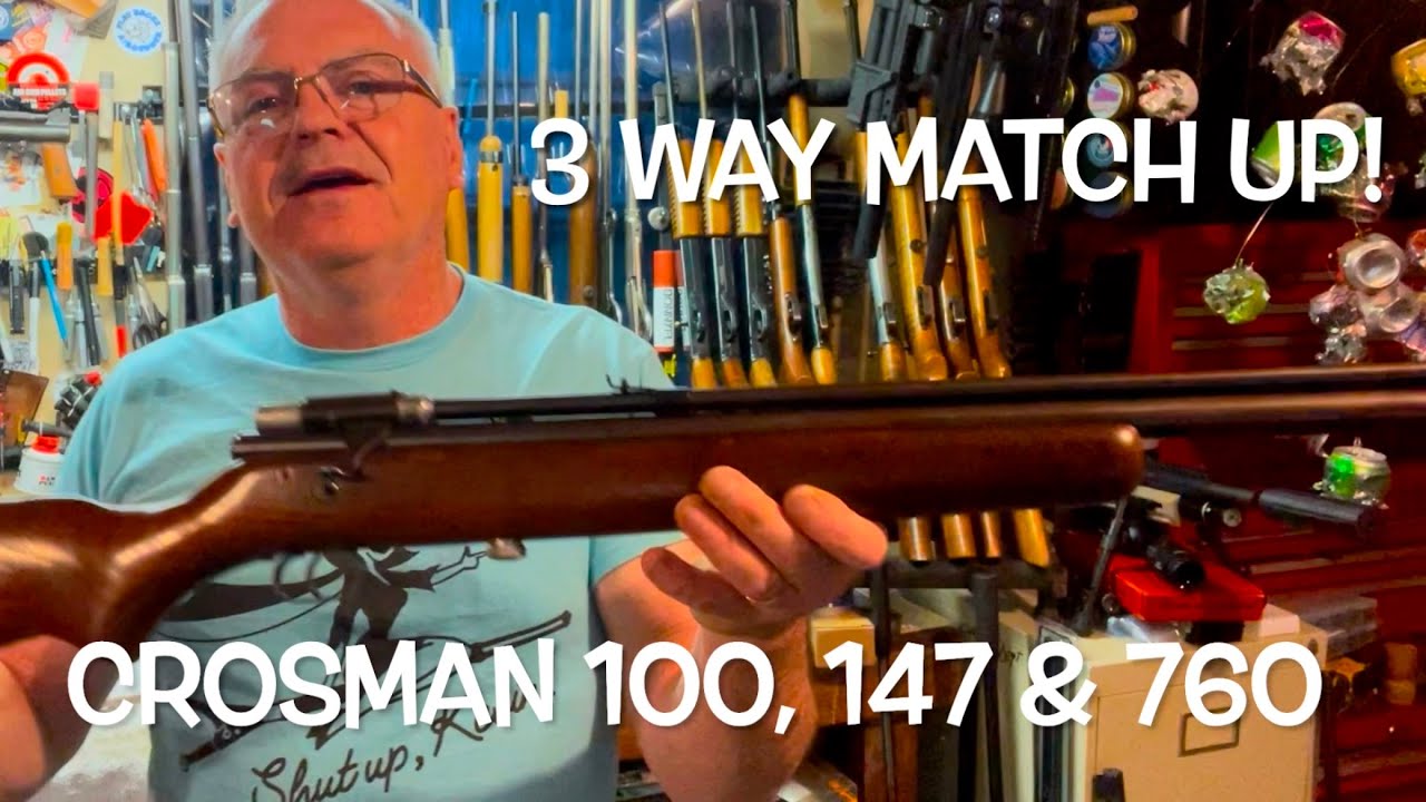 3 way head to head Crosman 100 vs 140 vs 760 .177’s ftw! - YouTube