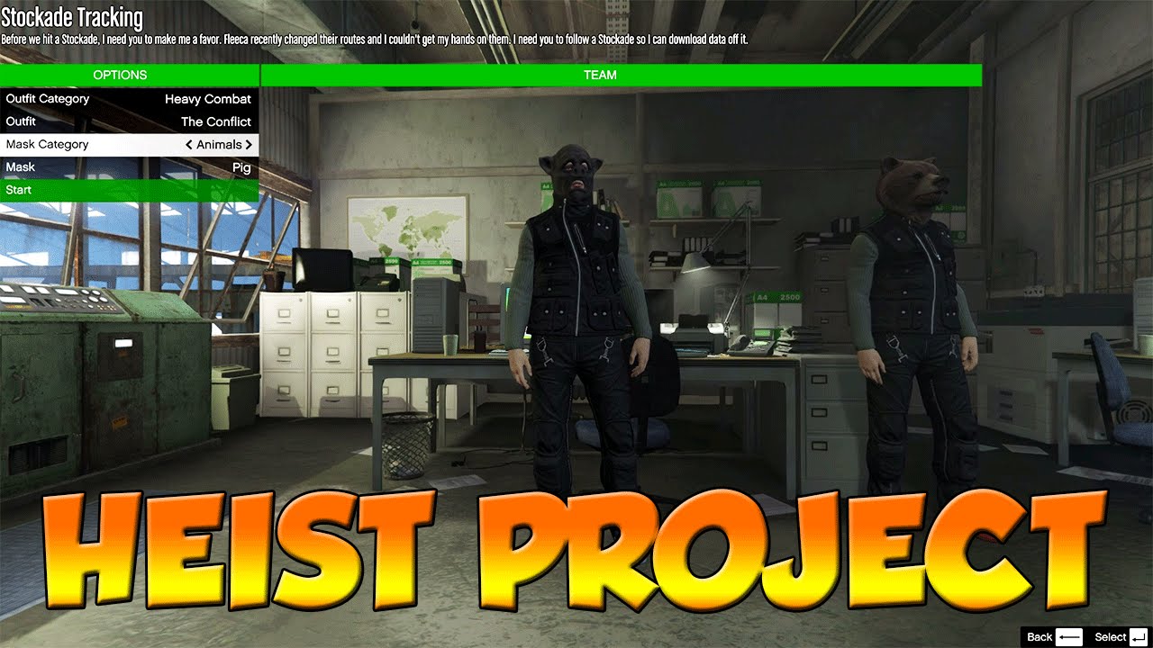 GTA 5 PC MODS - HEIST PROJECT - YouTube