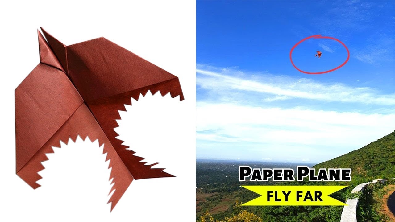 How to Make paper plane which flies like bird | Bird Paper Plane #8 ...
