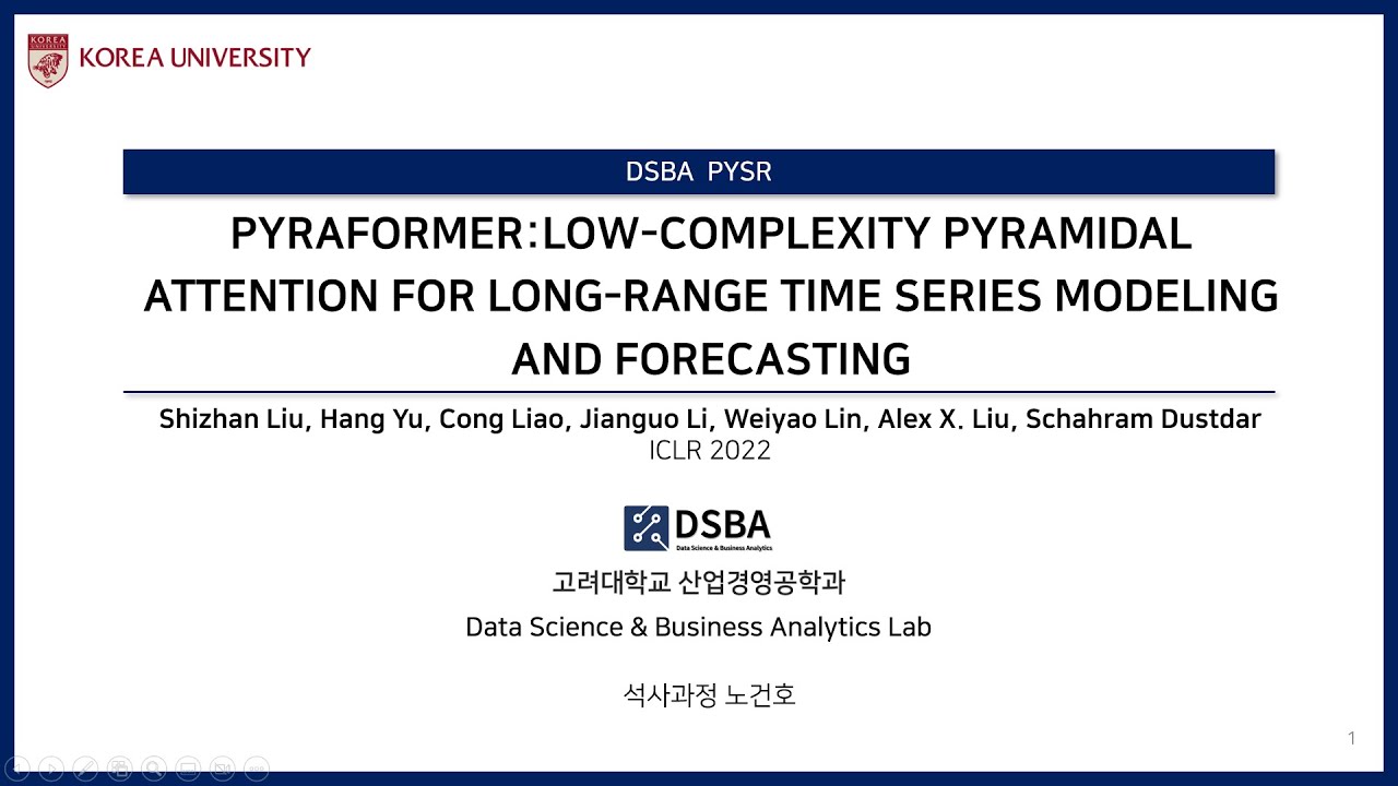 [Paper Review]PYRAFORMER:LOW-COMPLEXITY PYRAMIDAL ATTENTION FOR LONG ...