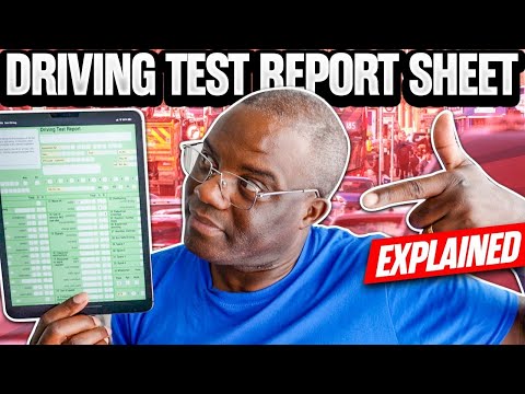 The Driving Test Report Sheet Explained | Known As The DL25 - YouTube