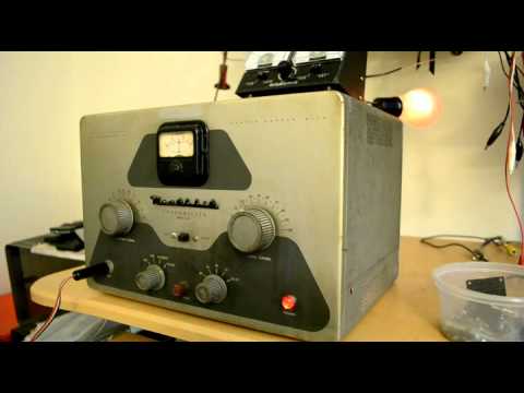 Demonstration of the Heathkit DX-35 transmitter - YouTube