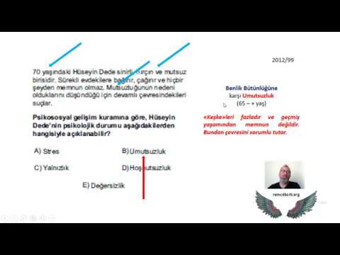 GP060 - PS01 - Erikson - Psikososyal Kişilik Gelişimi Pekiştirme Soruları
