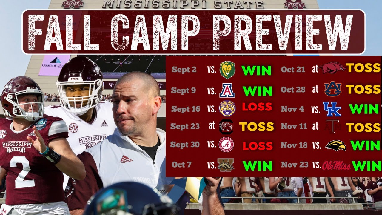Mississippi State Bulldogs Fall Camp Preview & Record Predictions - YouTube