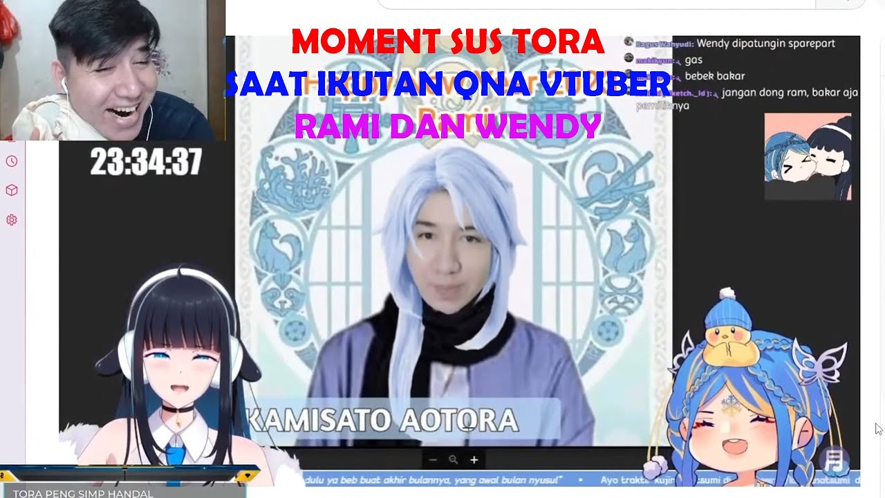 MOMENT SUS TORA SAAT IKUT QNA VTUBER RAMI DAN WENDY@kujiranatsumi - YouTube