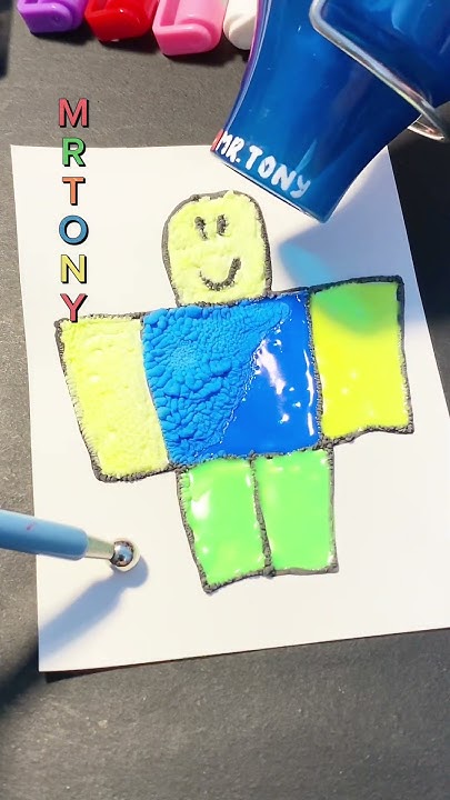 Easy drawing Noob Roblox step by step - YouTube