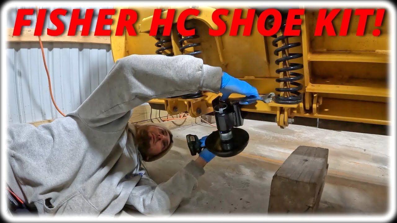 Installing A Fisher HC Snow Plow Shoe Kit On Our 2023 Ford F600! - YouTube