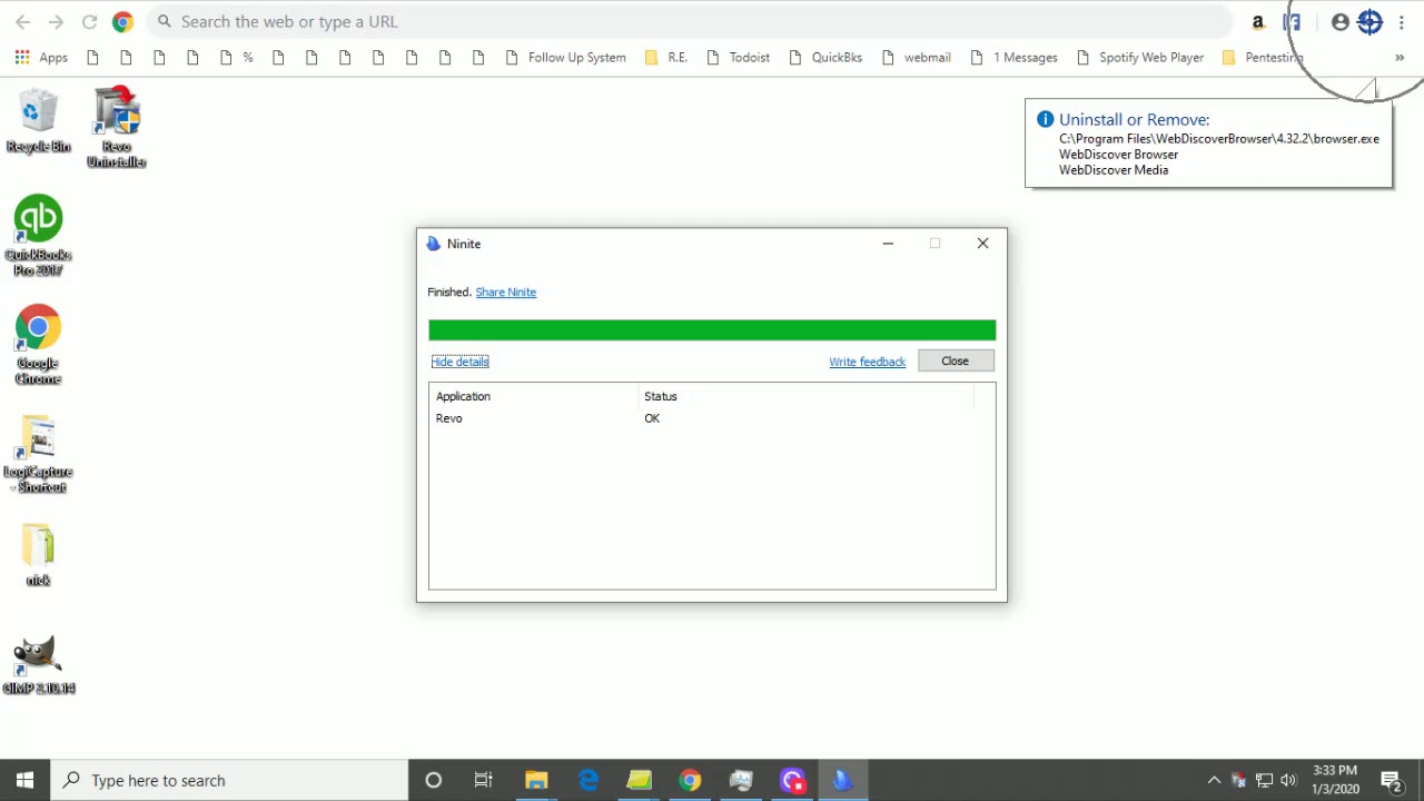 How to remove WebDiscover 2020 - YouTube