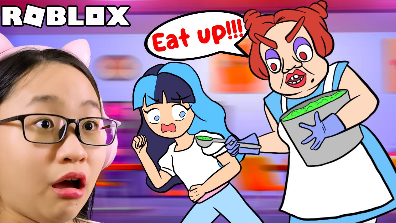Roblox | Escape Evil Lunch Lady Obby - Her FOOD is DISGUSTING!!! - YouTube