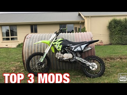 TOP 3 FIRST MODS FOR YOUR PIT BIKE FOR LESS THAN $50- thumpstar 140 ...