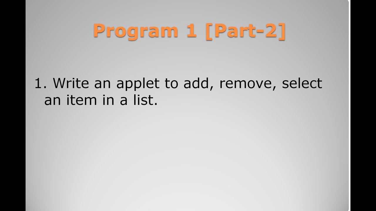 AJAVA Lab program 1 [part-2] - YouTube