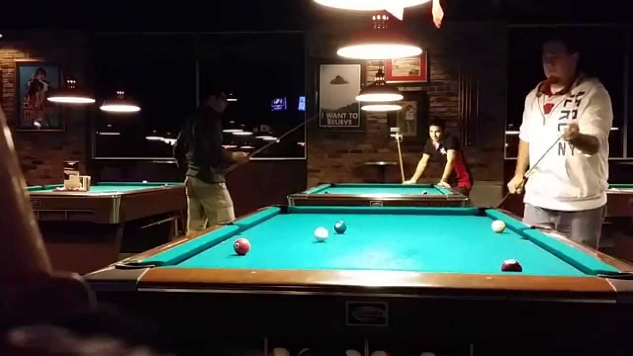 Danny playing pool b&r - YouTube