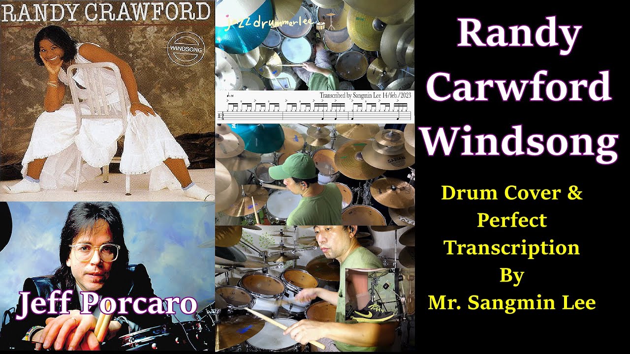 Randy Crawford - Windsong Drum Cover & Free Score Vertical mode - YouTube