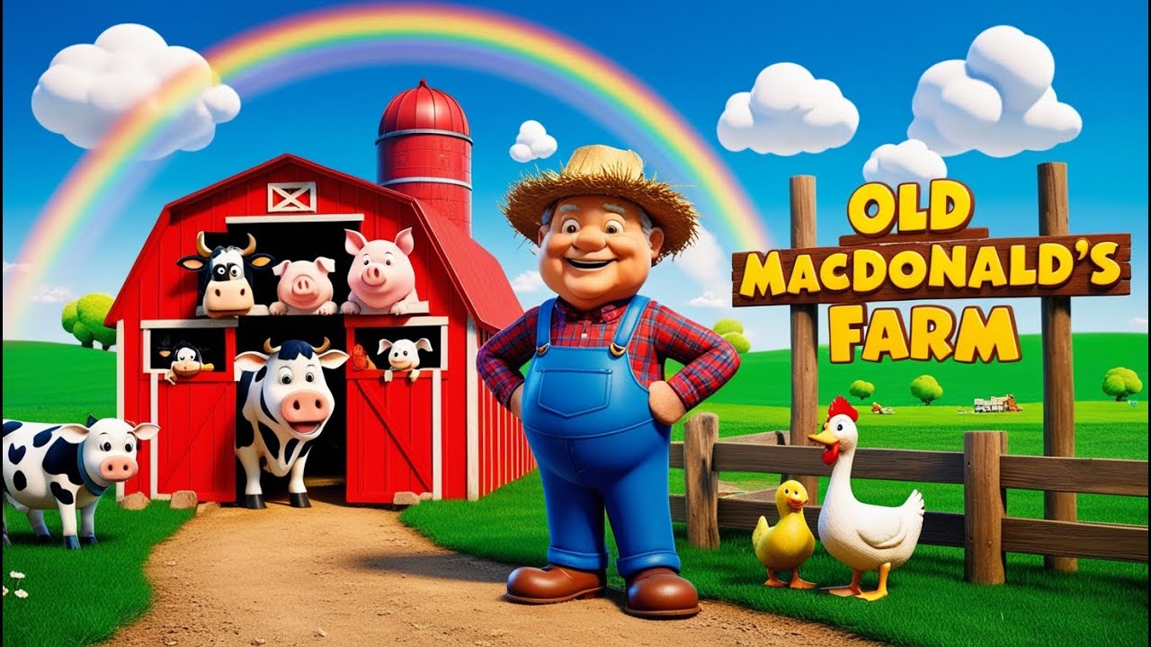 OLD MACDONALD FARM LULLABY | FOR KIDS AND TODDLERS | WITH LYRICS ...