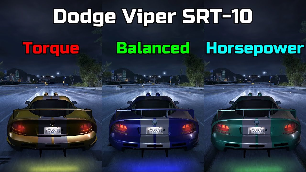 Torque vs Balanced vs Horsepower - Dodge Viper SRT-10 Tuning - Need for ...
