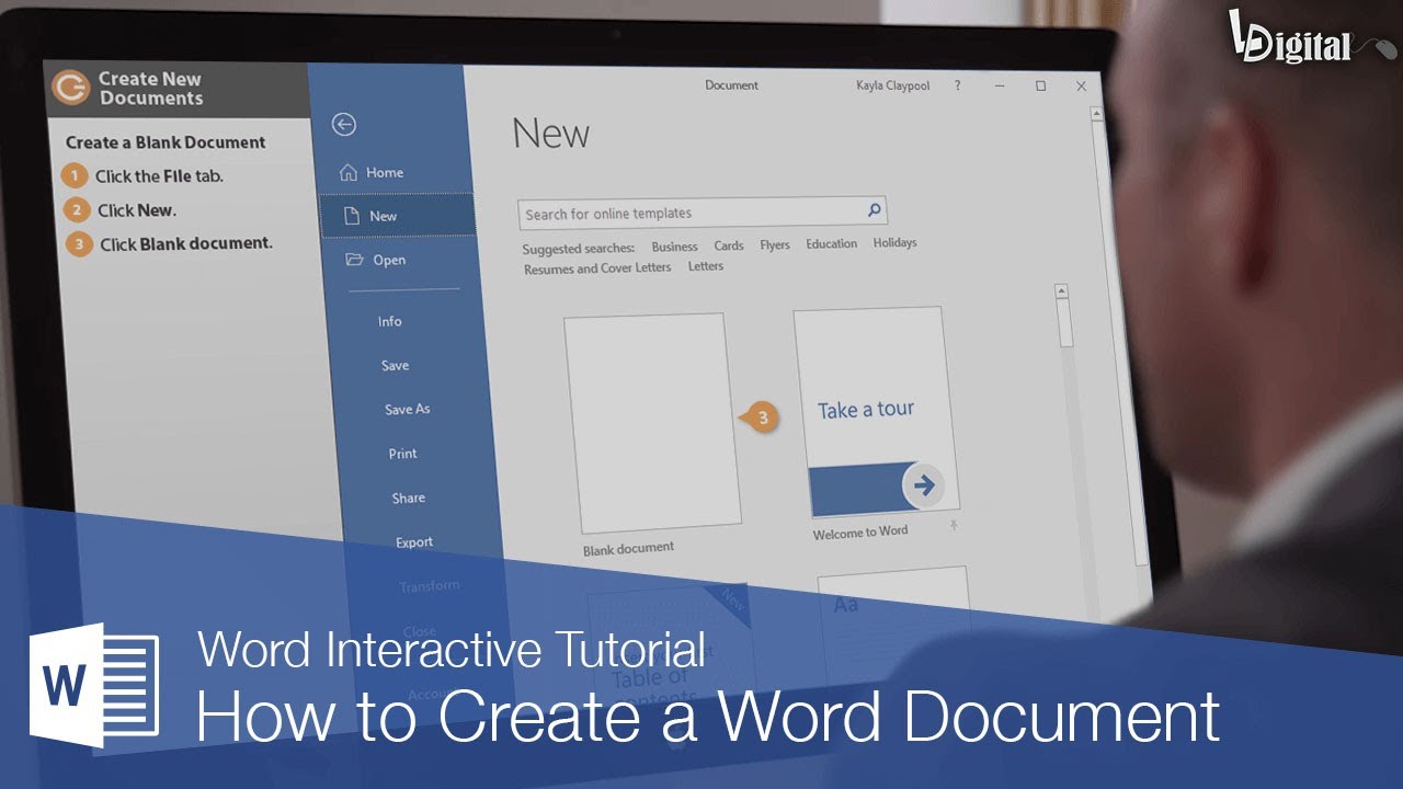 What is Word? | How to Create a Document in Word | Learning Digital ...