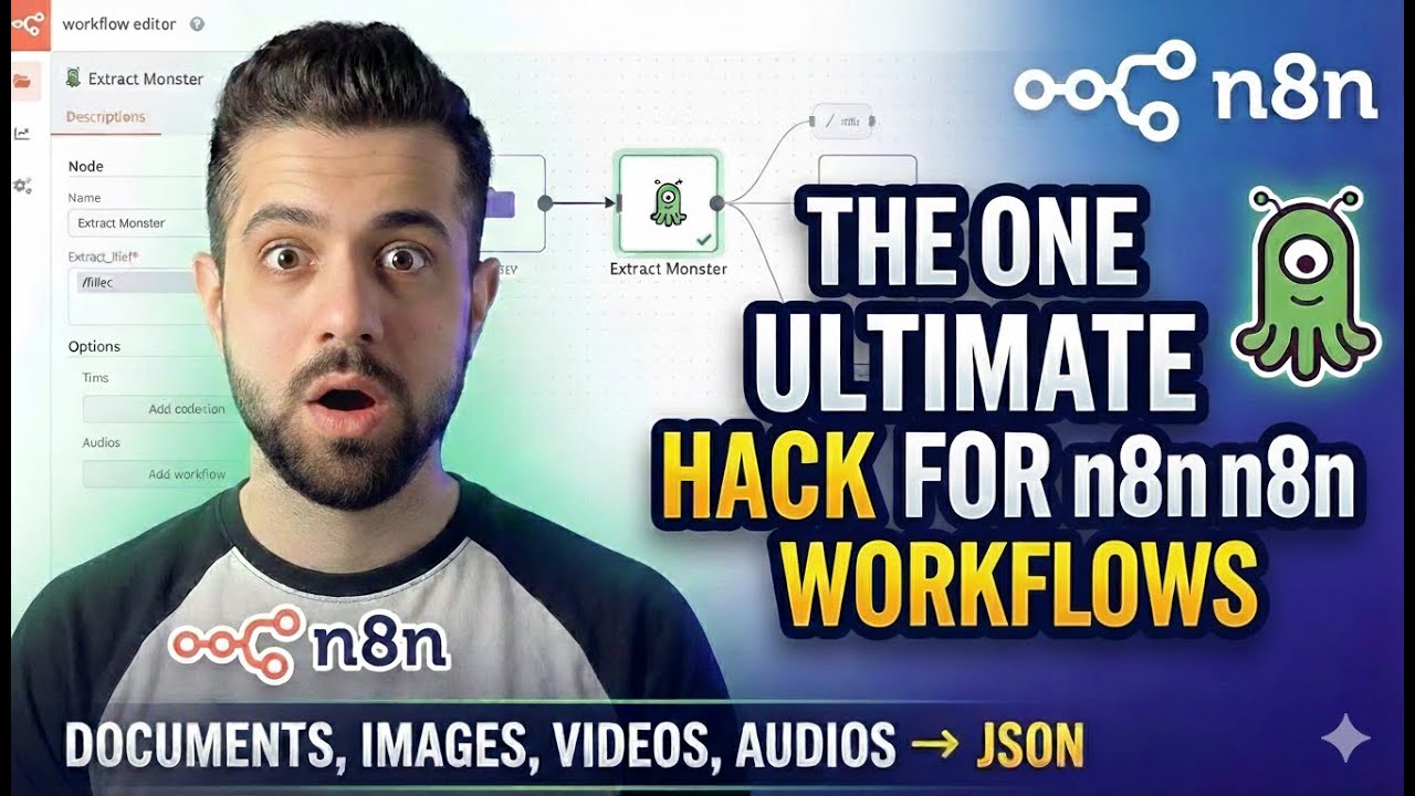n8n Automation x10 Smarter 🚀 Extract Text from PDFs, Images, Audio ...