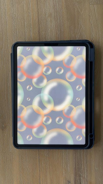 Rainbow bubbles in Procreate! Comment if you’d like a full tutorial💬 # ...