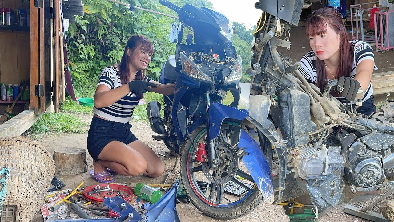 Girl repairs and replaces parts of high-powered motor vehicles - YouTube