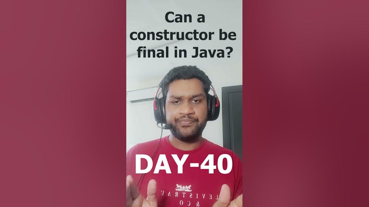 Can A Constructor Be Final In Java Javaprogramming Shorts Youtube