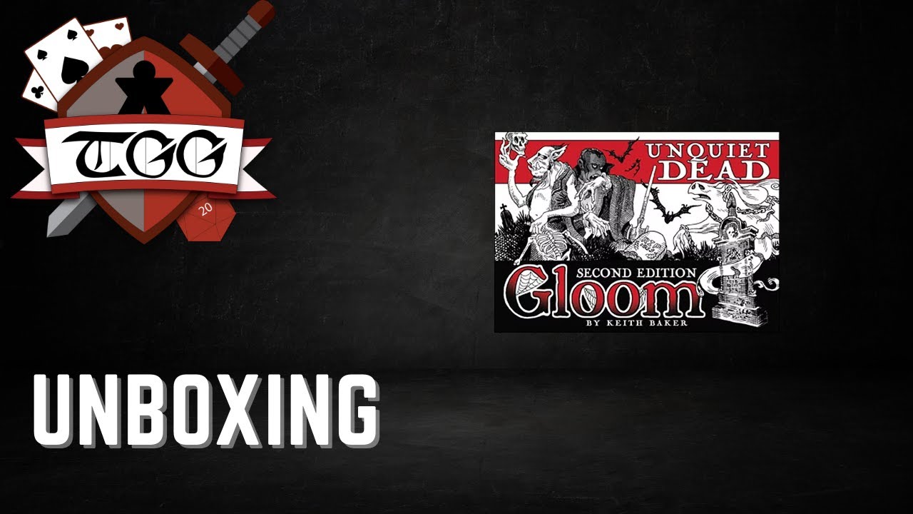 Gloom: Unquiet Dead Board Game Unboxing - YouTube
