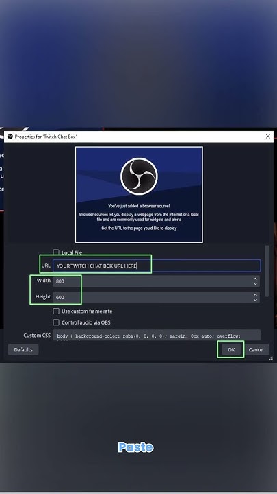 How to add Twitch Chat Overlay using OBS Studio - YouTube