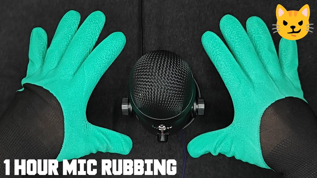 1 Hour ASMR Mic Rubbing Only No Talking - Relaxing Soothing Background ...