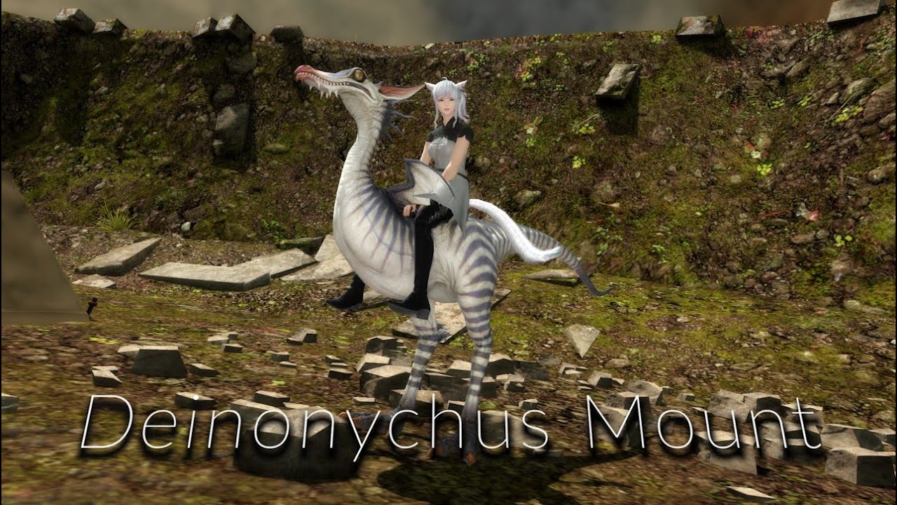 FFXIV: Deinonychus Mount - 5.55 - YouTube