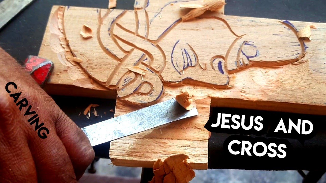 Amazing wood carving Jesus and Cross | wood working by UP wood art ...