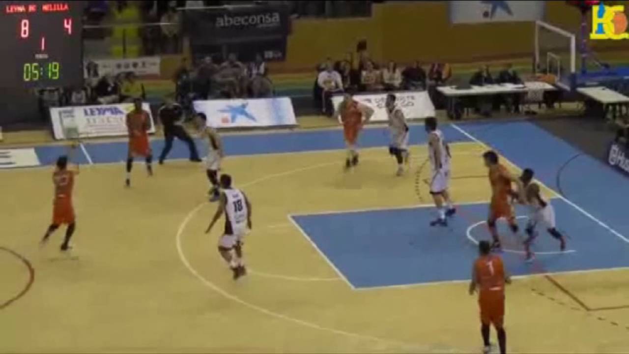 DEFENSA ZONAL 2 3 UTILIZADA POR EL MELILLA BALONCESTO EN EL PRIMER ...