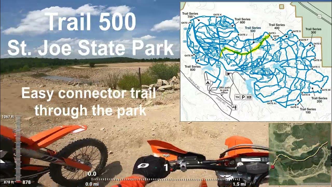 St. Joe State Park, Missouri: Trail 500 (with map) - YouTube