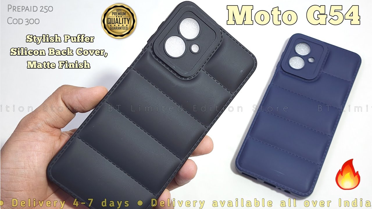 Moto G54 Puffer Back Cover ! Moro G54 Stylish Back Cover - YouTube