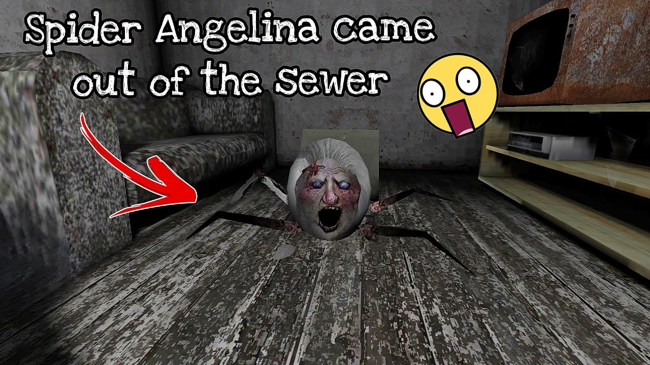 Angelina Spider came out from the Sewer (Granny V1.8.1) - YouTube