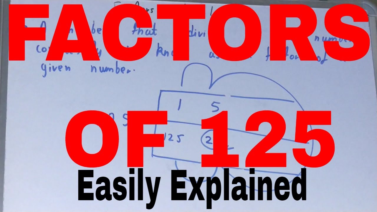 Factors Of 125 How To Find Factors Of 125 How To Find All Factors Of