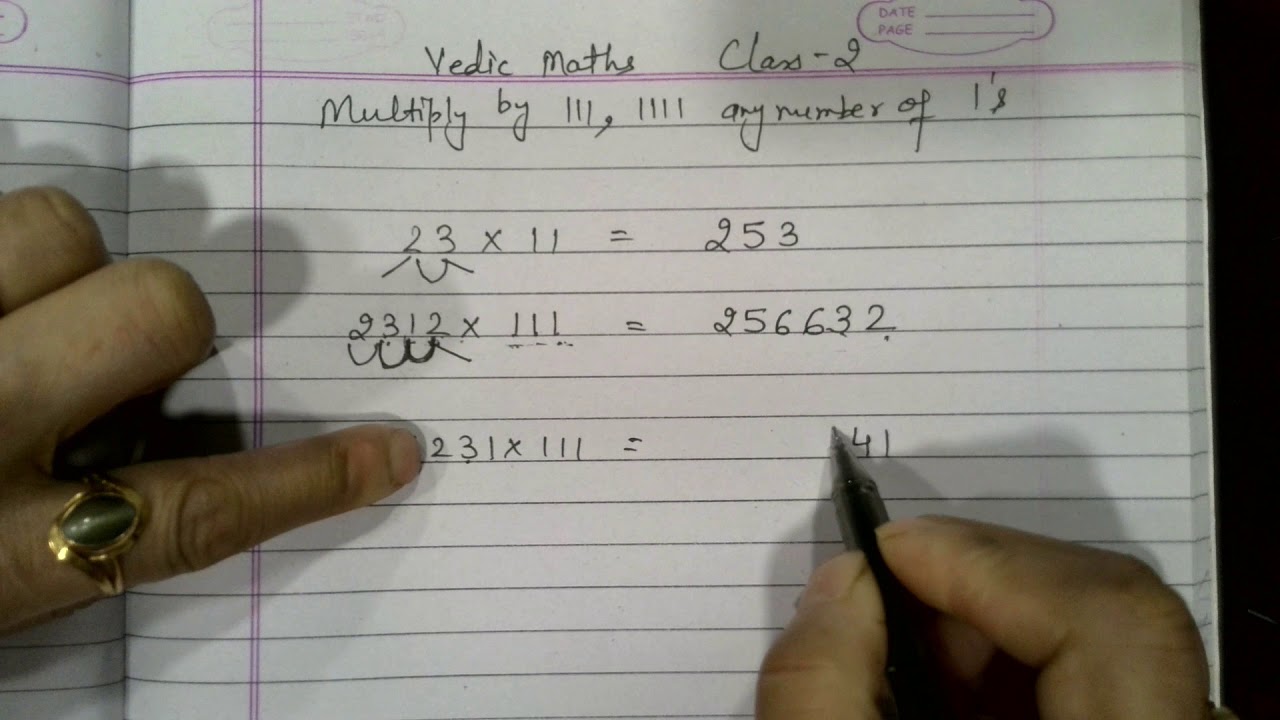 VEDIC MATHS STEP BY STEP PART 2 - YouTube